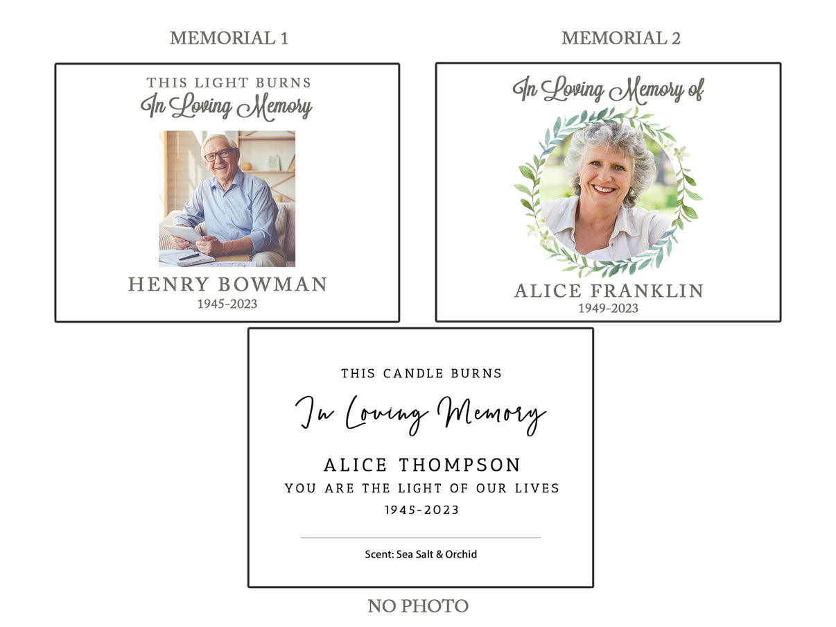 Memorial Candle Bereavement Gift Idea | Sympathy Gift | Memorial Gift ...