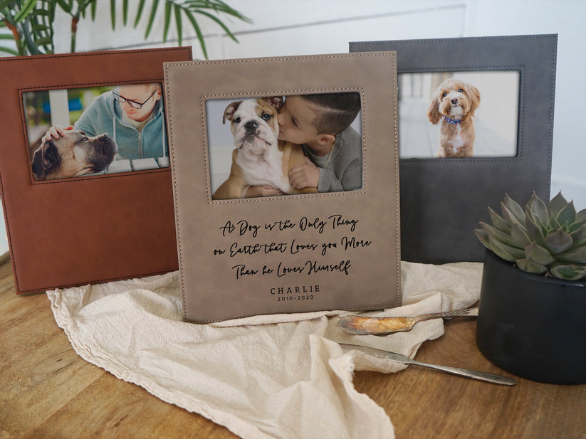 Pet Death Gift Photo Frame Memorial for Dead Dog or Dead Cat – Copper ...